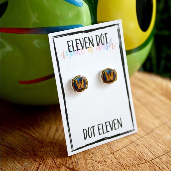 Jewelry | Video Game World Of Warcraft Logo Stud Earrings | Poshmark